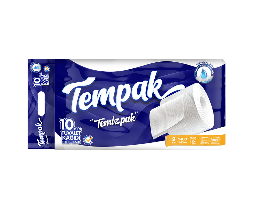 Tempak Tuvalet Kağıdı Serisi | Mavi Beyaz